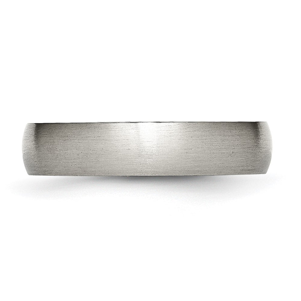 Chisel Titanium Brushed 5mm Half Round Band – European jewelry